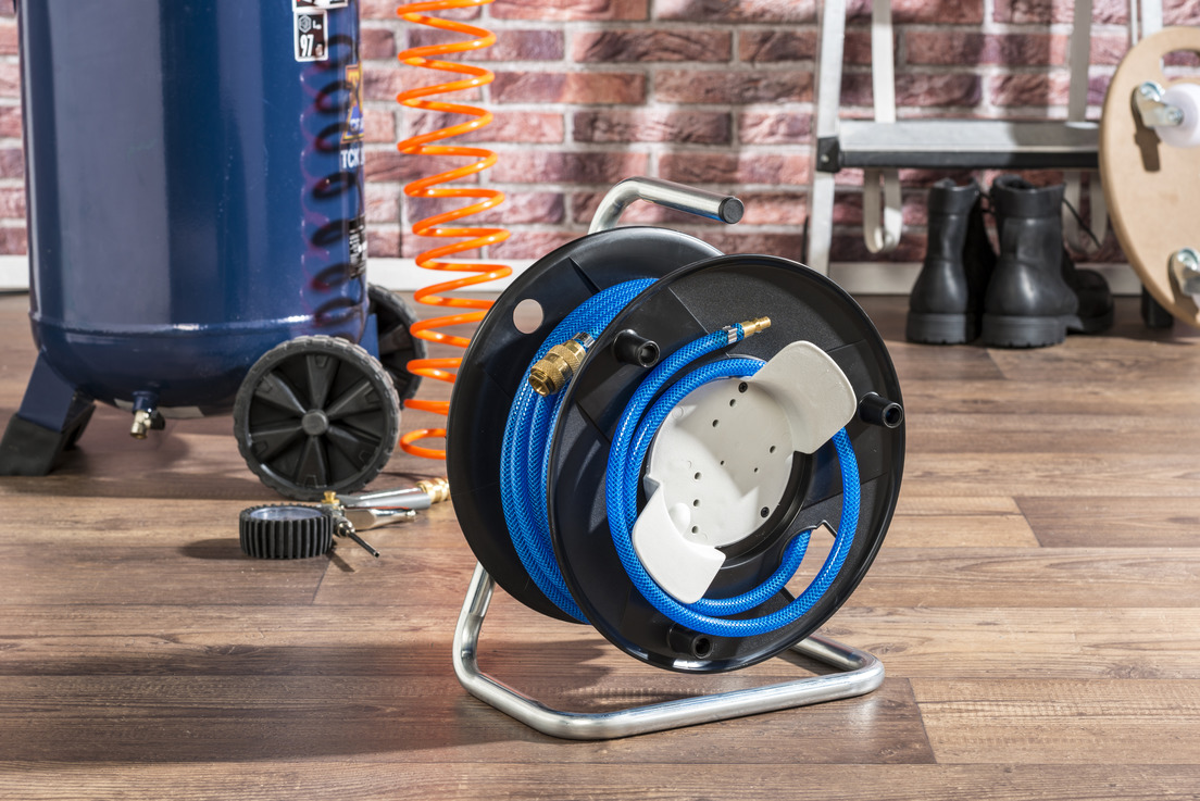 Compressor hose reel Standard 20m Hose-Ø 9/15mm Fittings PCL ...
