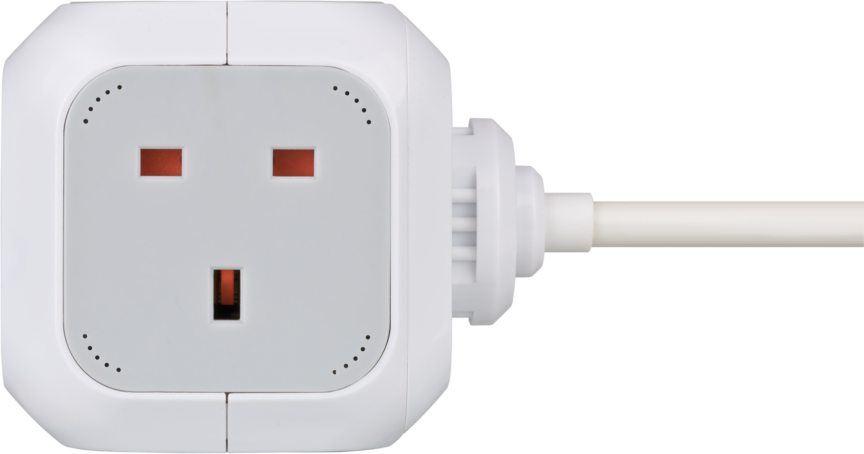 ALEA-Power USB-Charger Socket block 3-way, 3m H05VV-F 3G1.5 *GB ...