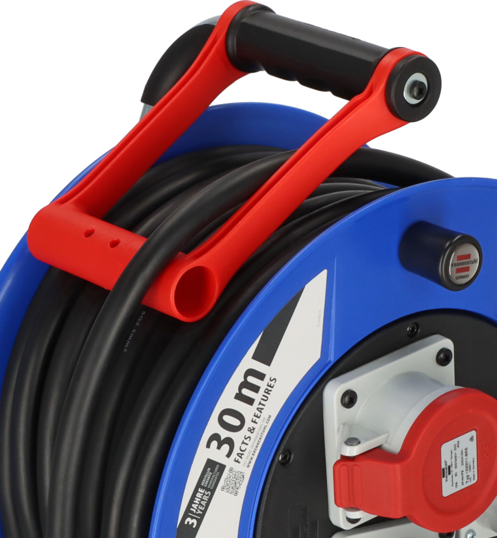 Garant CEE 3 IP44 industrial/construction site cable reel 30m H07RN-F ...