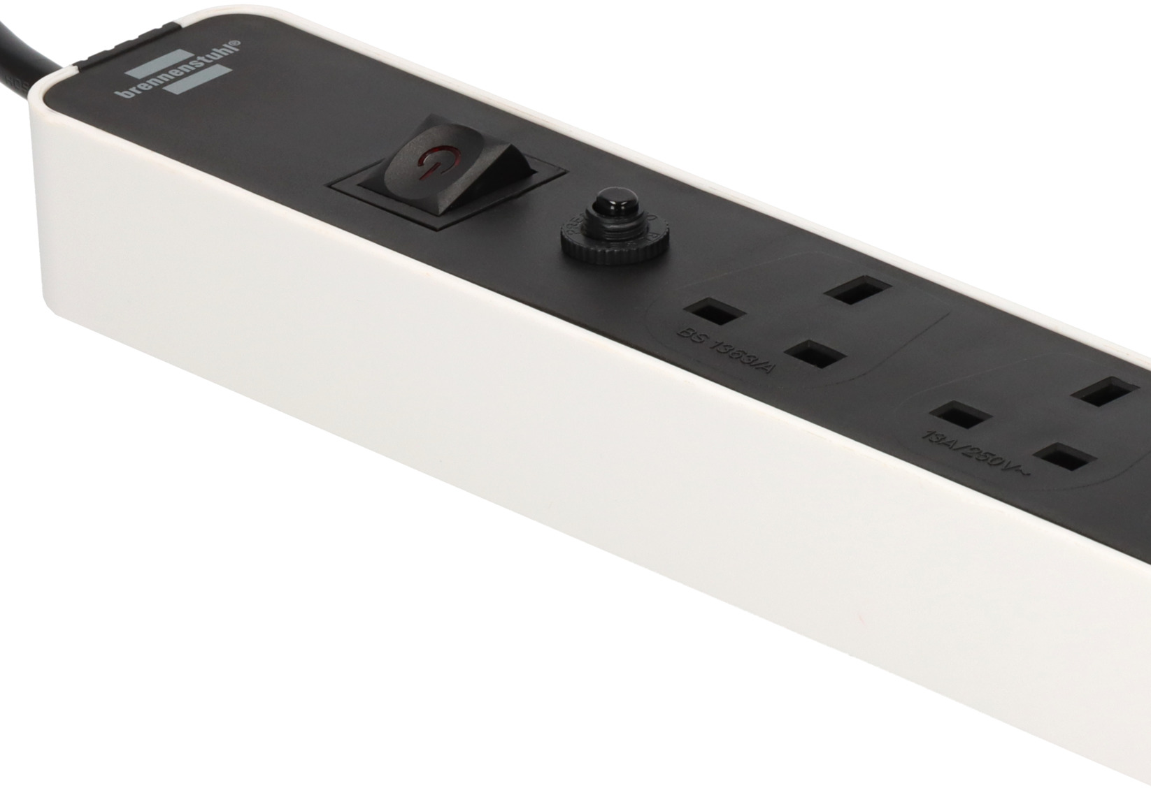 Ecolor extension lead with fuse button 2 USB C charging sockets 4-way ...
